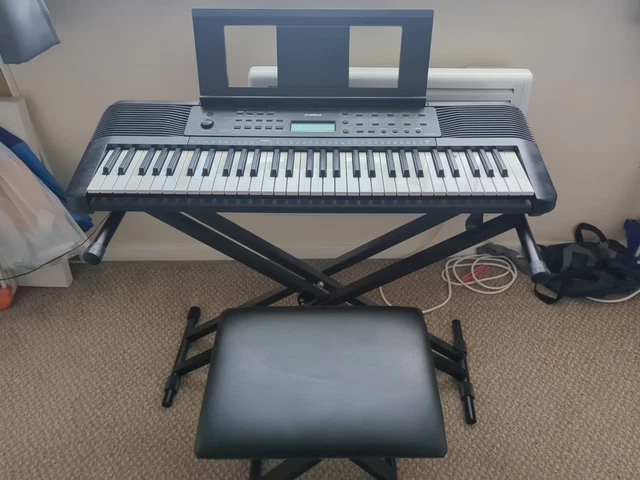 YAMAHA PSR-E273 ELECTRIC Keyboard 61-Key Portable Incl Stand And Seat ...