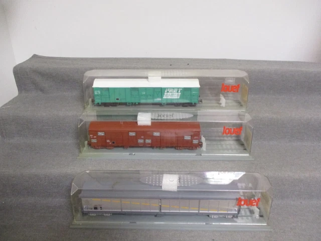 JOUEF H0 653500/653300/673000 Güterwagen Set 3-tlg. Schiebewandwagen u ...