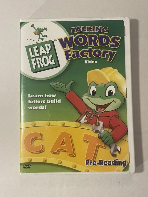 LEAP FROG TALKING Words Factory DVD Kids Educational Learning Pre ...