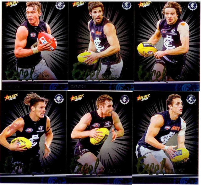 2016 SELECT AFL Footy Stars Trading Card Excel Silver Team Set(12 ...