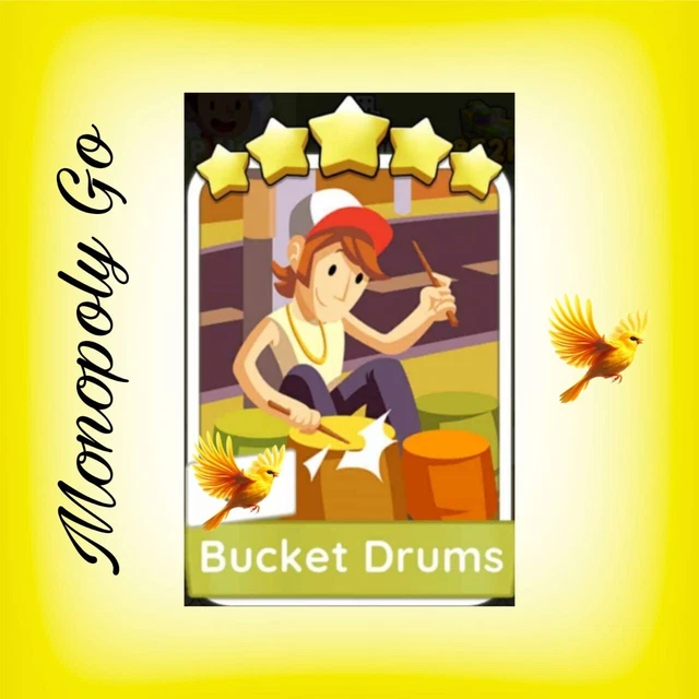 ADESIVO RARO BUCKET Drums Go 5 stelle (INVIO ISTANTANEO) EUR 6,37 ...