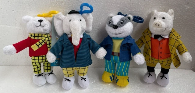 RUPERT BEAR AND Friends 10Cms Plush Soft Toy-Clip-On-Rupert-Podgy ...