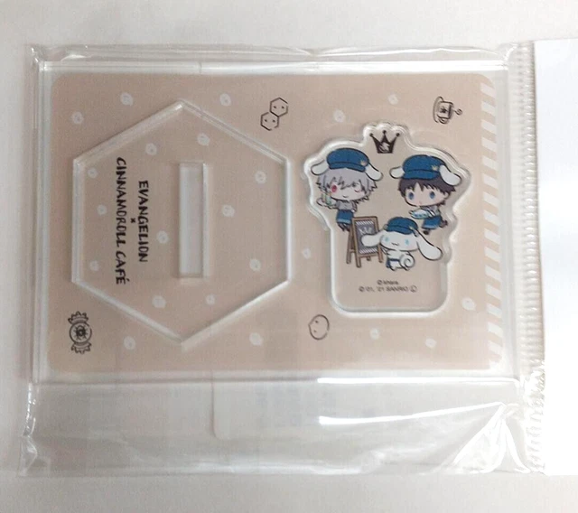 EVANGELION X SANRIO Cinnamoroll Cafe Kaoru Nagisa Shinji Ikari Acrylic ...