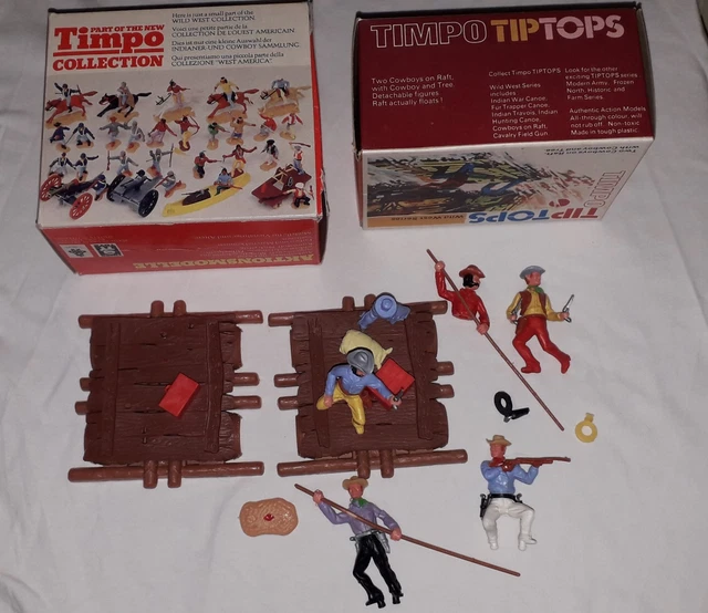 TIMPO COWBOYS ON Raft Box Plus Indian Travois Box. Excellent condition ...
