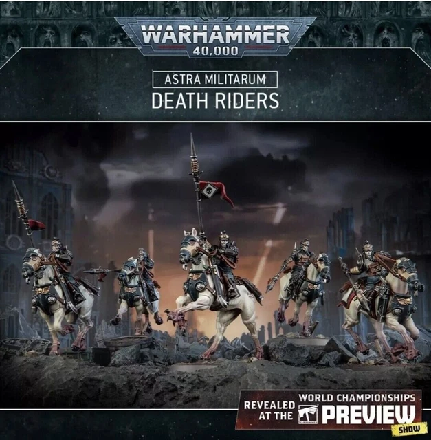 ASTRA MILITARUM: DEATH Korps of Krieg Death Riders x 5 Warhammer 40k ...