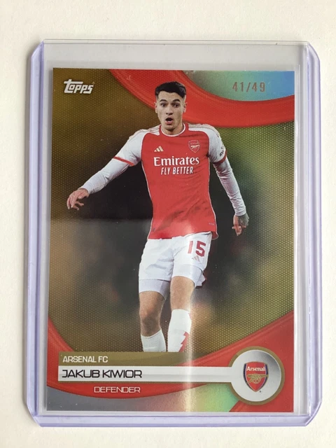 TOPPS ARSENAL TEAM Lot 2023/24 Parallèle Jakub Kiwior 41/49 EUR 29,02 ...