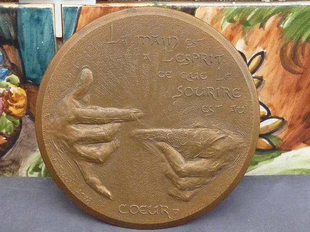 ANCIENNE MÉDAILLE BRONZE Monnaie De Paris Signée Santucci EUR 50,00 ...