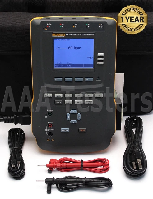 FLUKE ESA615 115V ac Electrical Safety Analyzer Medical Equipment ...