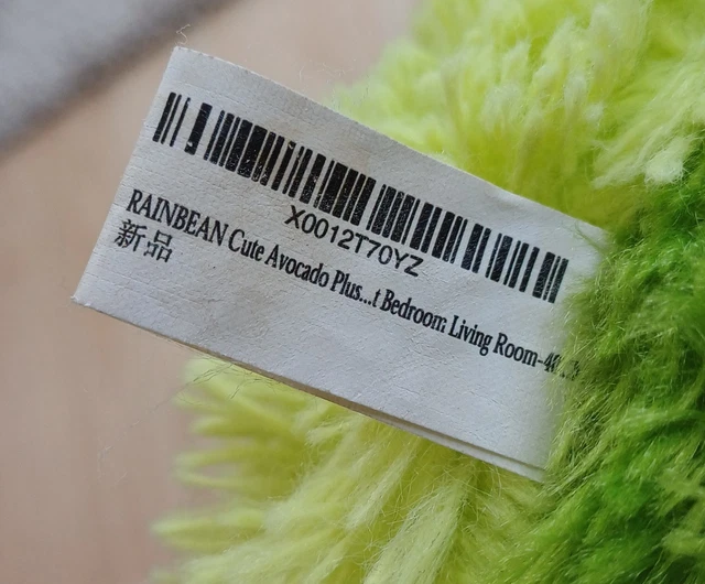 RAINBEAN AVOCADO BABY Large 40cm Soft Toy Plush Pillow £3.99 - PicClick UK