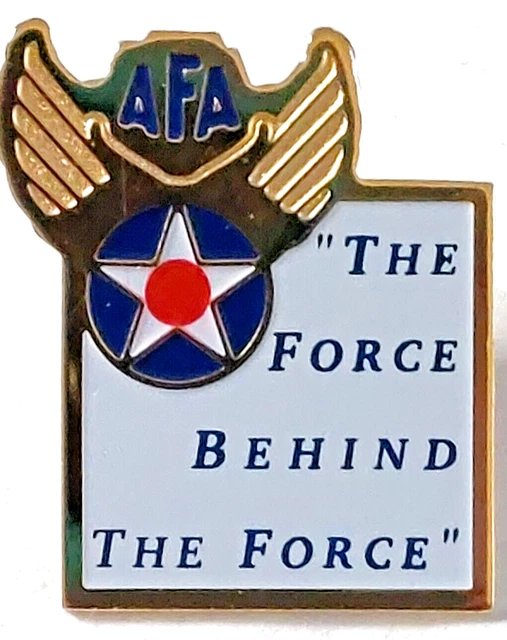 AFA(AIR & SPACE Forces Association) "THE FORCE BEHIND THE FORCE" Lapel ...