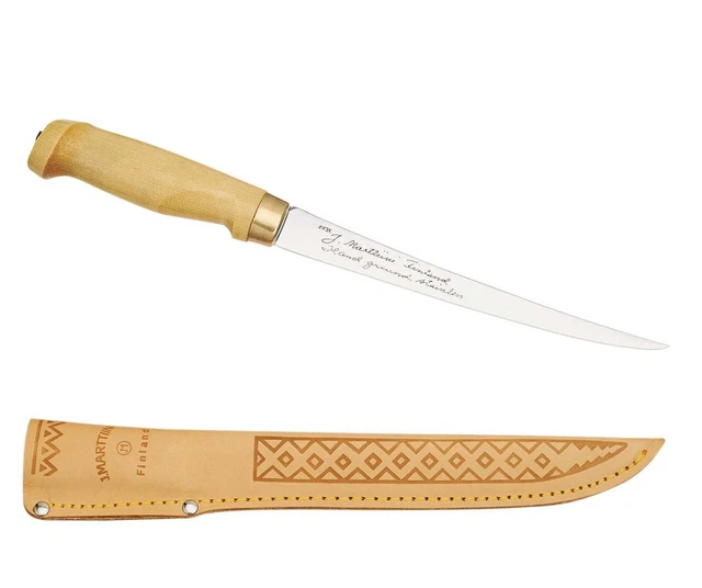 MARTTIINI FILETIERMESSER FISCH Messer Lachsmesser Angeln Angelmesser ...
