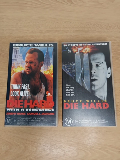 DIE HARD / Die Hard 2 With A Vengeance VHS Bruce Willis Original ...