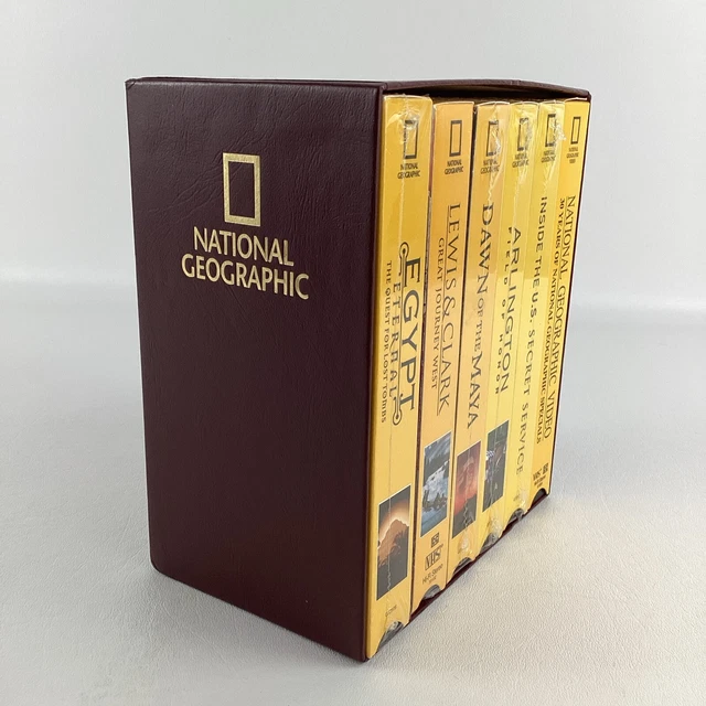 NATIONAL GEOGRAPHIC VHS Tape Set Lewis Clark Secret Service Arlington ...