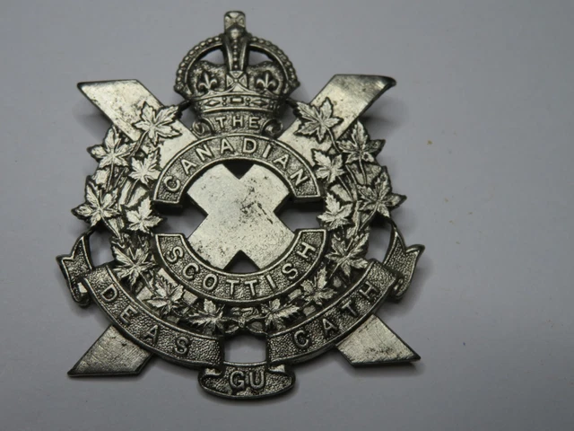 CANADA WW2 CAP Badge The Canadian Scottish Regiment, pin back $11.01 ...