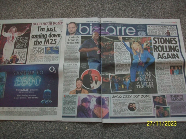 KYLIE MINOGUE THE Rolling Stones Articles The Scottish Sun 17 20 ...