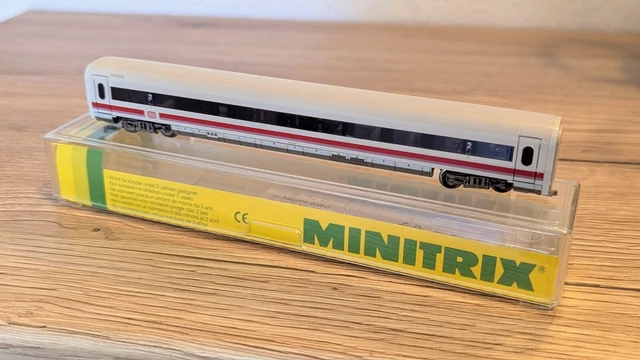 SPUR N · Minitrix · ICE Mittelwagen 2. Klasse, Gattung/Bauart Bvmz 802. ...