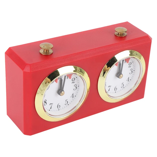 RED MECHANICAL CHESS Clock Vintage Analog Chess Clock With Large Dials ...