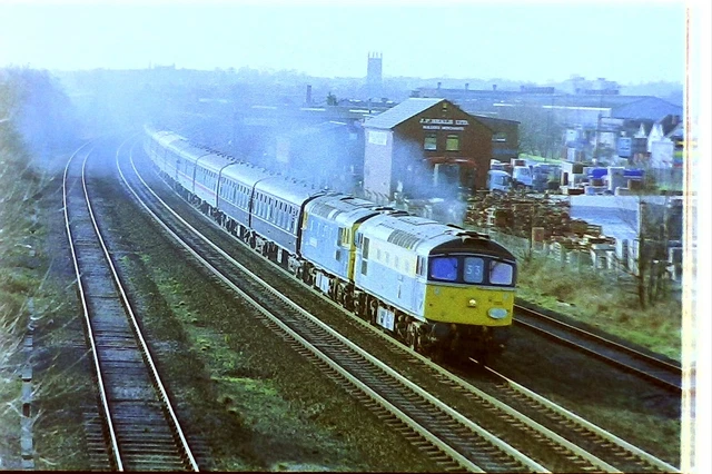 35MM RAILWAY COLOUR Negative Class 33 025 and 33 116 near Derby £1.95 ...