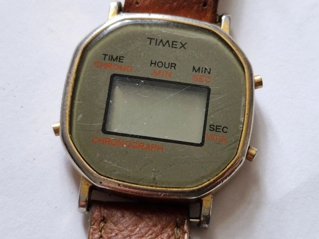 VINTAGE AN EARLY Timex K Cell Chronograph digital LCD watch £160.00 ...