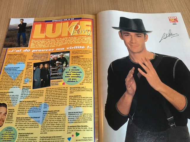 LUKE PERRY BEVERLY Hills coupure presse 2 Pages 1994 FRANCE ARTICLE ...