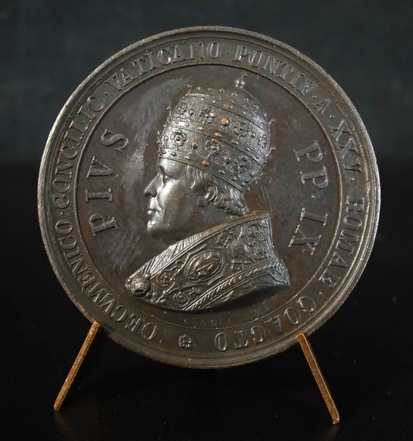 MEDAL PAPAL C Moscetti Pope Pie Ix Pio Pope Vatican 1869 Xxiv Concilio ...