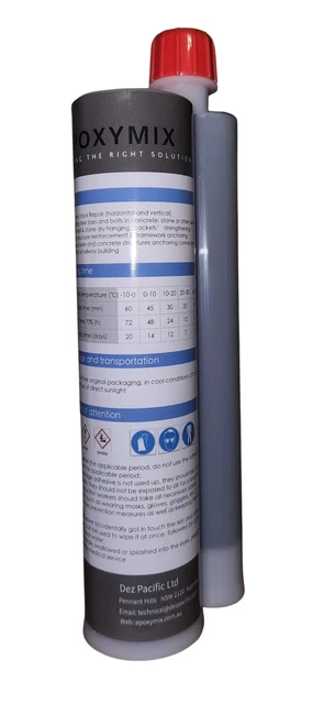 EPOXYMIX HD-500 PURE Epoxy Anchor Adhesive Cartridge & Crack Repair ...