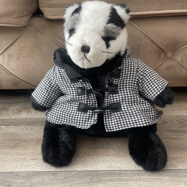 DORA MOUSE DESIGNS Badger door stop soft toy plush Percy Brockleshurst ...