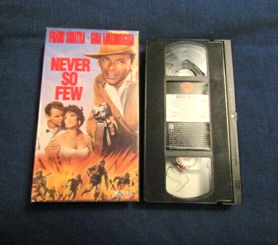 NEVER SO FEW Movie VHS Tape Frank Sinatra,Gina Lollobrigida,Steve ...