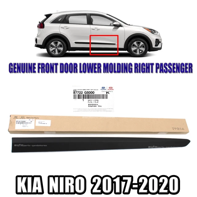 GENUINE 87722G5000 FRONT Door Molding Lower RIGHT RH For Kia Niro 2017 ...