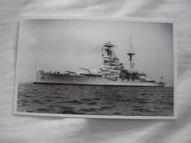 ORIGINAL WRIGHT & Logan Schiffsfoto HMS Ramillies (07) Juli 1935 EUR 8 ...