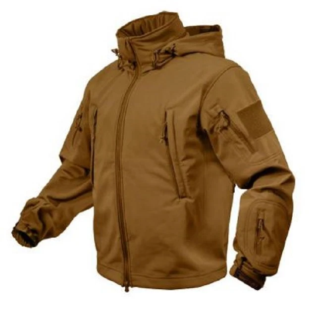 US SPECIAL SPEC Ops Softshell Fleece Tactical Soft Shell Jacket Coyote ...