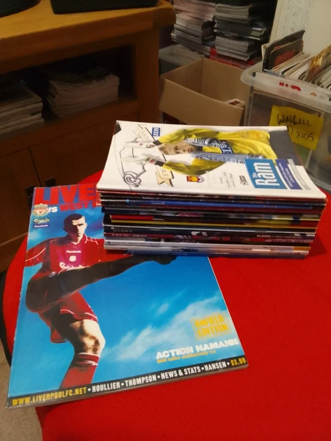 WEST HAM UNITED x 17 Away Football Programmes 2000/2001 - 2019/2020 ...