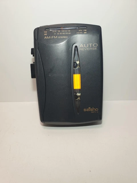 SAISHO BBFX 12 Personal Cassette Player Stereo Radio Black Used Good ...
