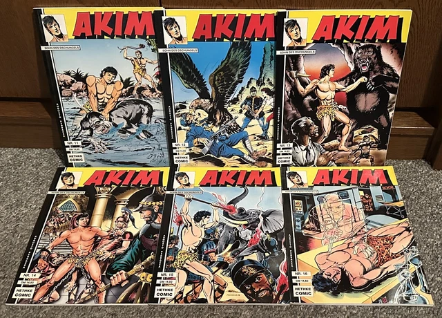AKIM - SOHN des Dschungels Hethke Comic Nr. 11,12,13,14,15,16 EUR 1,00 - PicClick DE
