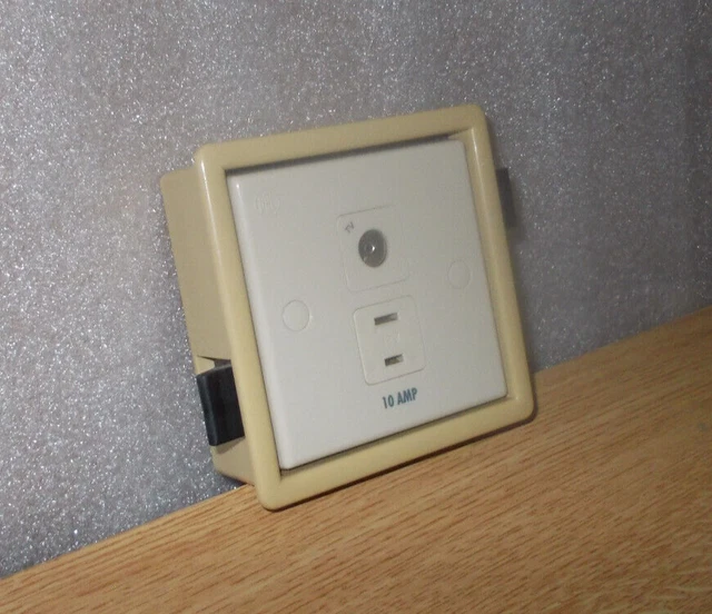 RECESS CLIPSAL BEIGE Aerial & 12v Socket Caravan Camper - RA1-DD-14 $17 ...