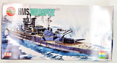 VINTAGE AIRFIX HMS Warspite 600 Scale Model Kit Boxed & Unbuilt £38.00 ...