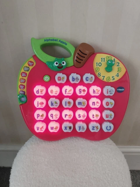 VTECH ALPHABET APPLE Interactive Learning Board Sounds & Lights Fully ...