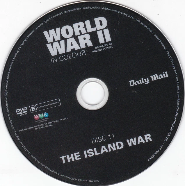WORLD WAR II IN COLOUR The Island War ( DAILY MAIL Newspaper DVD ) Disc ...