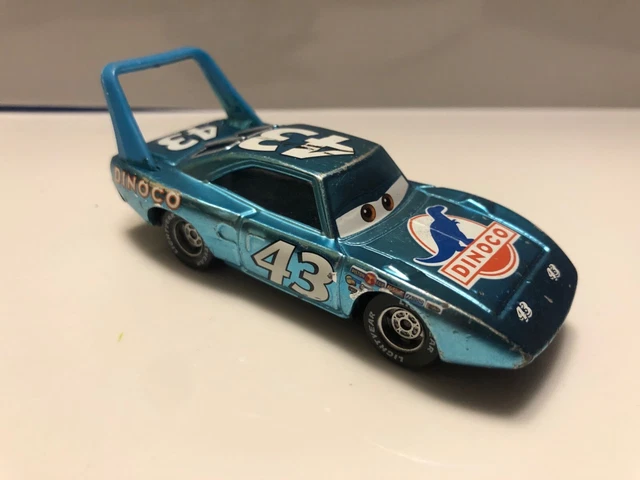 DISNEY PIXAR CARS RARE UNRELEASED METALLIC KING FIXED EYES DIECAST ...