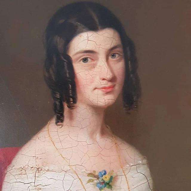 PAIR OF BEAUTIFUL Early Victorian Portraits On Copper And Board £525.00 ...