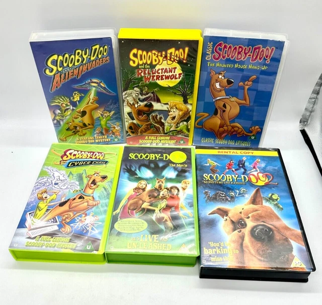 6 SCOOBY DOO Bundle VHS Animation PAL Videos Incl RENTAL Big Box Movies ...