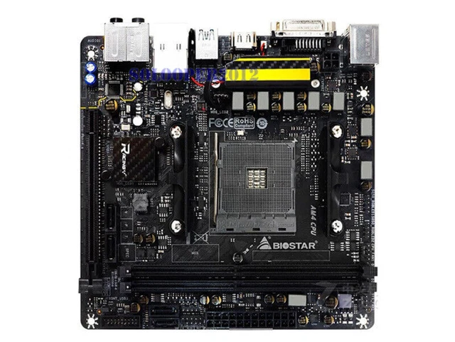 BIOSTAR B350GTN SOCKET AM4 AMD B350 DDR4 DIMM USB3.1 Motherboard Mini ...