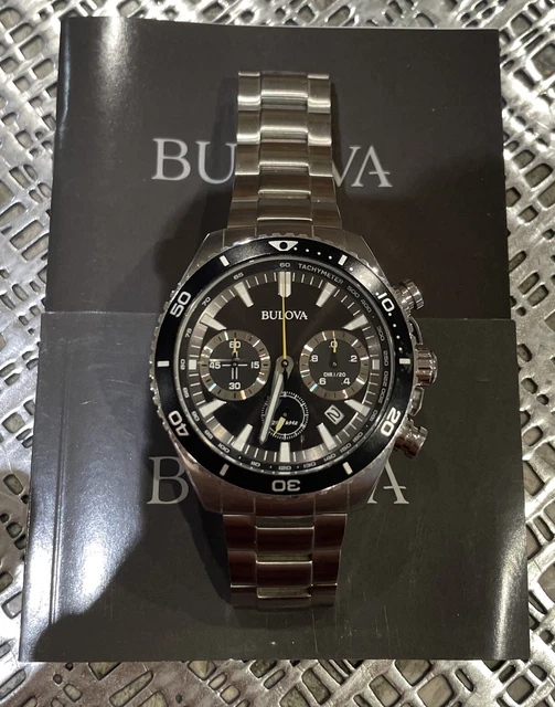 BULOVA CHRONOGRAPH HIGH Performance Quartz Watch 98B298 £99.00 ...