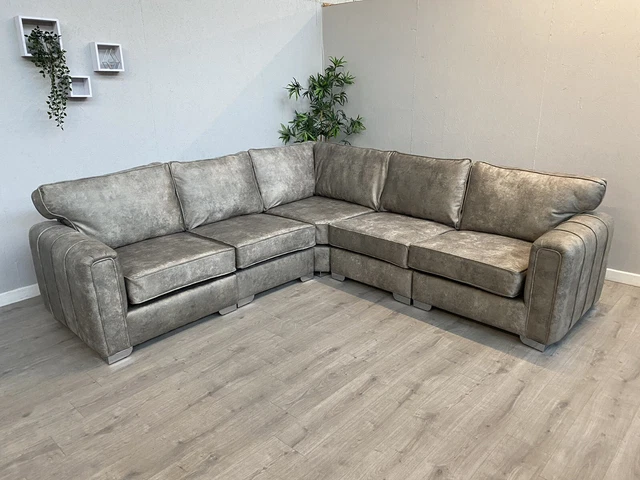 CUBA FABRIC MODULAR 5 Seater Corner Sofa - RRP £2,899 £495.00 - PicClick UK
