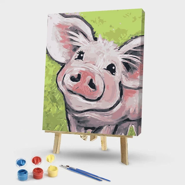 DISEGNO DA COLORARE dipinto con numeri fai da te divertimento ...