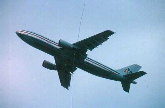 ORIGINAL CIVIL AIRCRAFT Plane Colour Slide Of An American Airlines ...