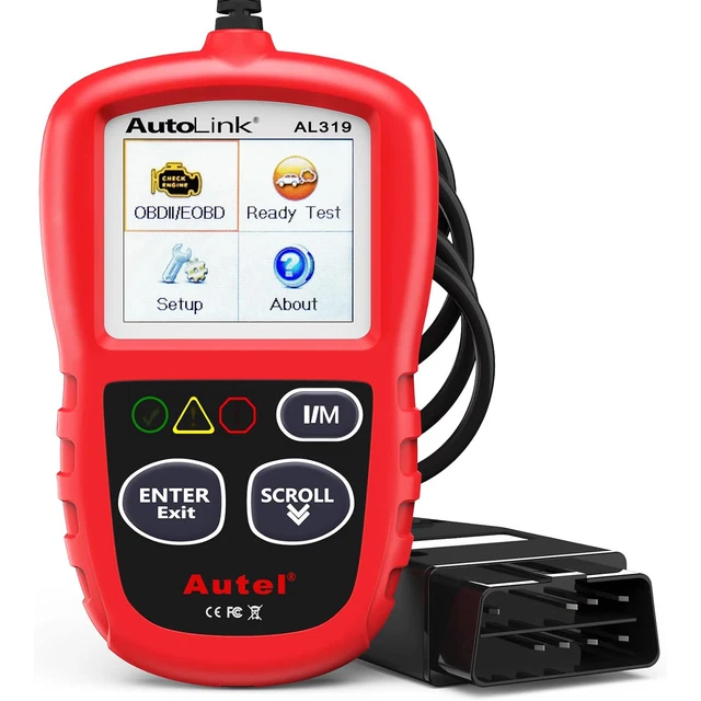 2026 AUTEL AUTOLINK AL319 Lettore Codici OBD2 Spegnere la Spia MIL ...