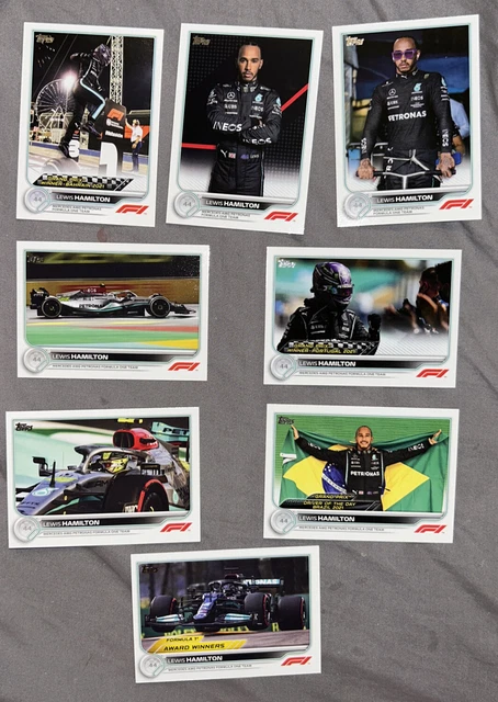 TOPPS F1 FLAGSHIP 2022 Cards Mercedes Lewis Hamilton Card Lot Formula 1 ...