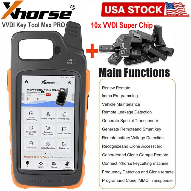 XHORSE VVDI KEY Tool Max PRO With MINI OBD Tool Functions +10 x VVDI ...