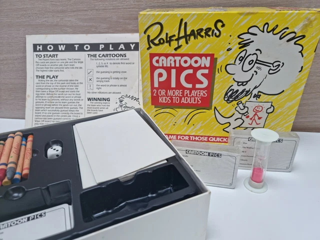 ROLF HARRIS CARTOON Pics - Drawing Board Game - Art £9.55 - PicClick UK